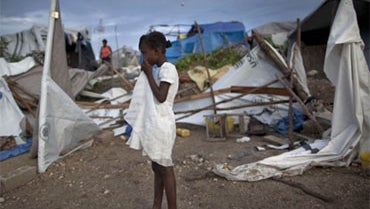 Storm Shreds Tents in Haiti Homeless Camps - CBS News
