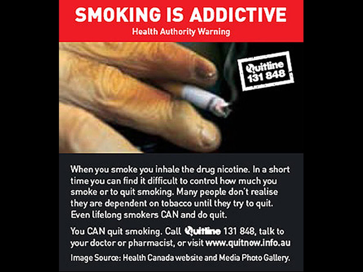 Australia's graphic tobacco warning labels - Photo 1 - CBS News