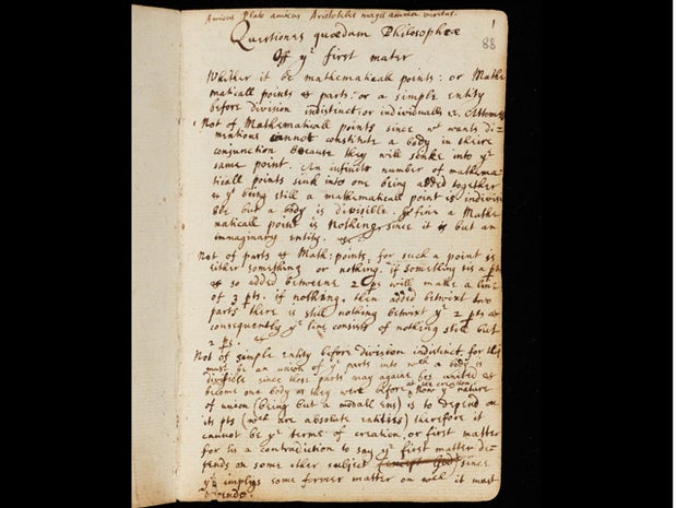 Sir Isaac Newton's personal notes put online - CBS News