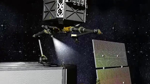 DARPA reveals plan to use robots to recycle satellites - CBS News