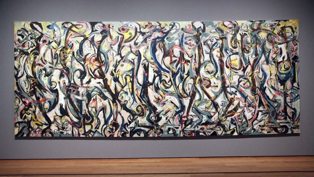 Jackson Pollock's painting, "Mural," emerges from restoration brighter ...