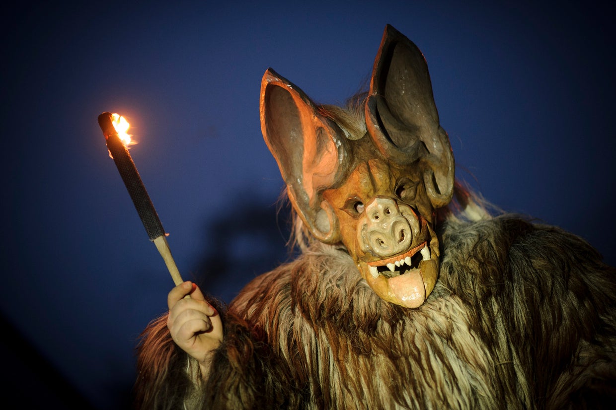 Perchten winter festival - CBS News