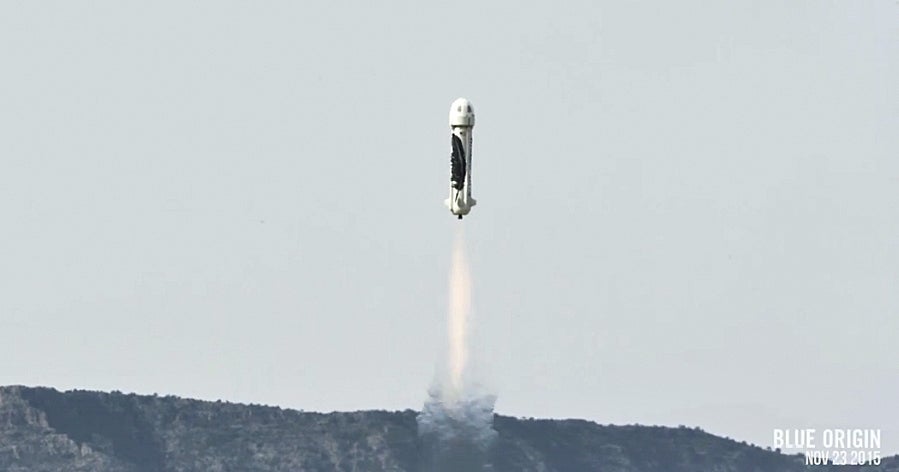 Jeff Bezos' Blue Origin successfully launches - and lands - New Shepard ...