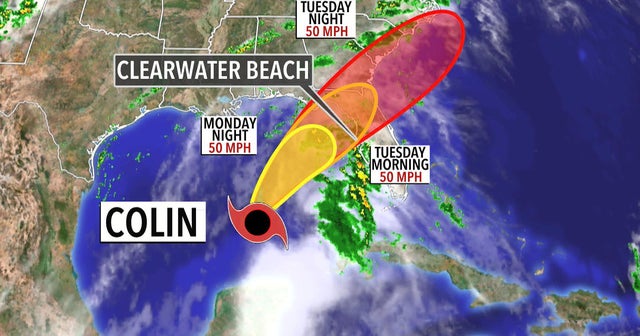 Tropical Storm Colin expected to slam Florida's Gulf Coast - CBS News