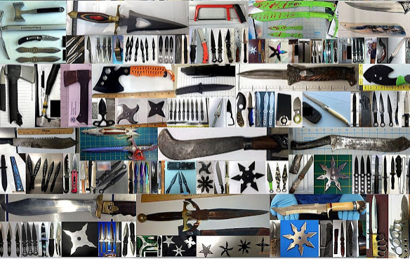 Weapons discovered at TSA checkpoints in 2016