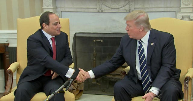 Trump praises Egyptian strongman - CBS News