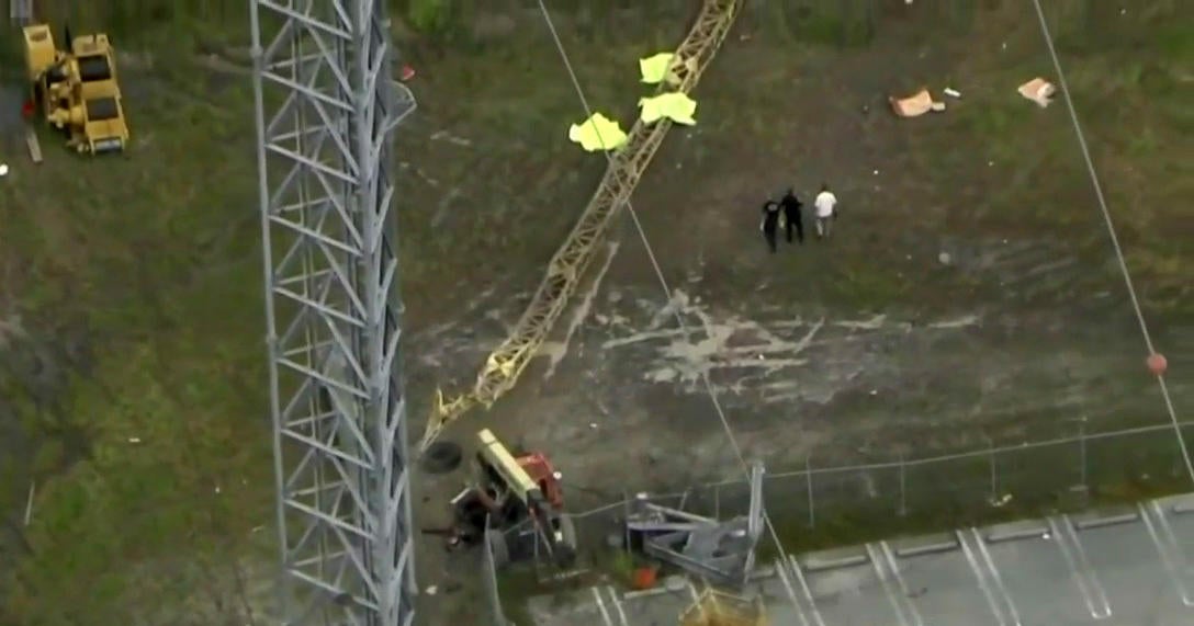 Transmission tower workers fall about 1,000 feet to their deaths - CBS News