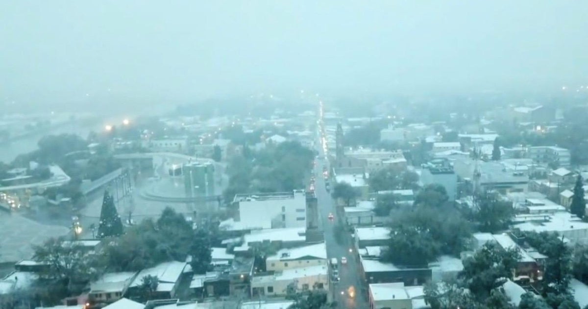 En Tiempo Real: Llego la nieve al norte de Mexico - CBS News