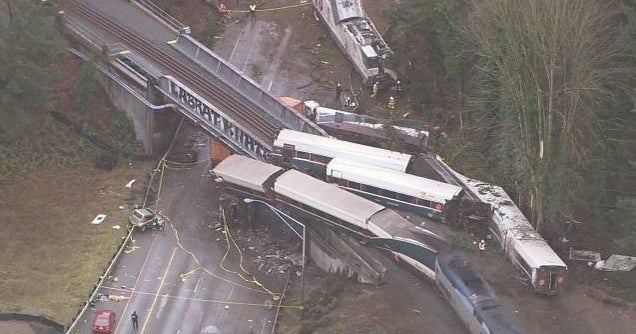 Washington: Train derailment today leaves multiple dead, injured when Amtrak 501 high-speed ...