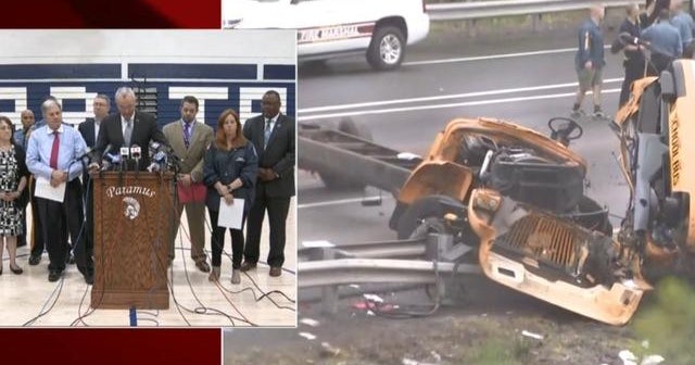 N.J. officials: Teacher, student killed in school bus crash - CBS News