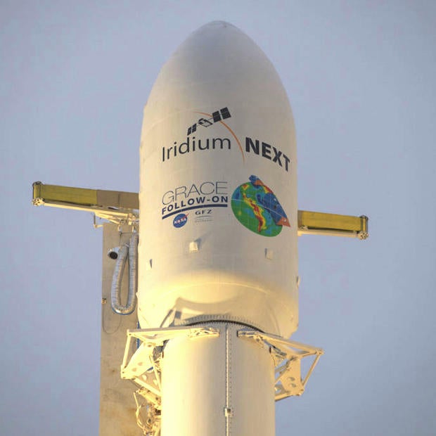 SpaceX Falcon 9 launches seven satellites - CBS News