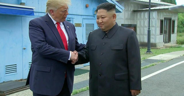 President Trump meets with Kim Jong Un in DMZ - CBS News