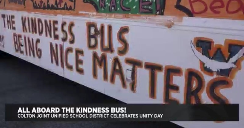 'Being Nice Matters': Kindness Bus Rolls Into Colton - CBS Los Angeles