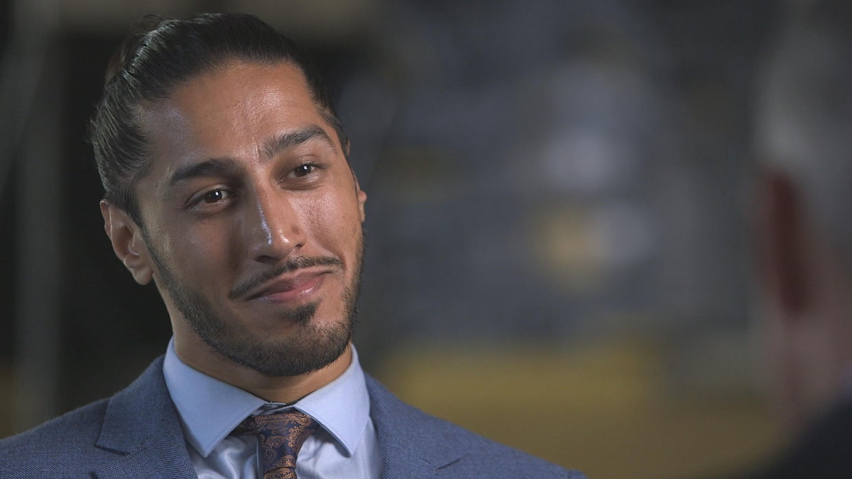WWE star Mustafa Ali fighting stereotypes in and out of the ring - CBS News