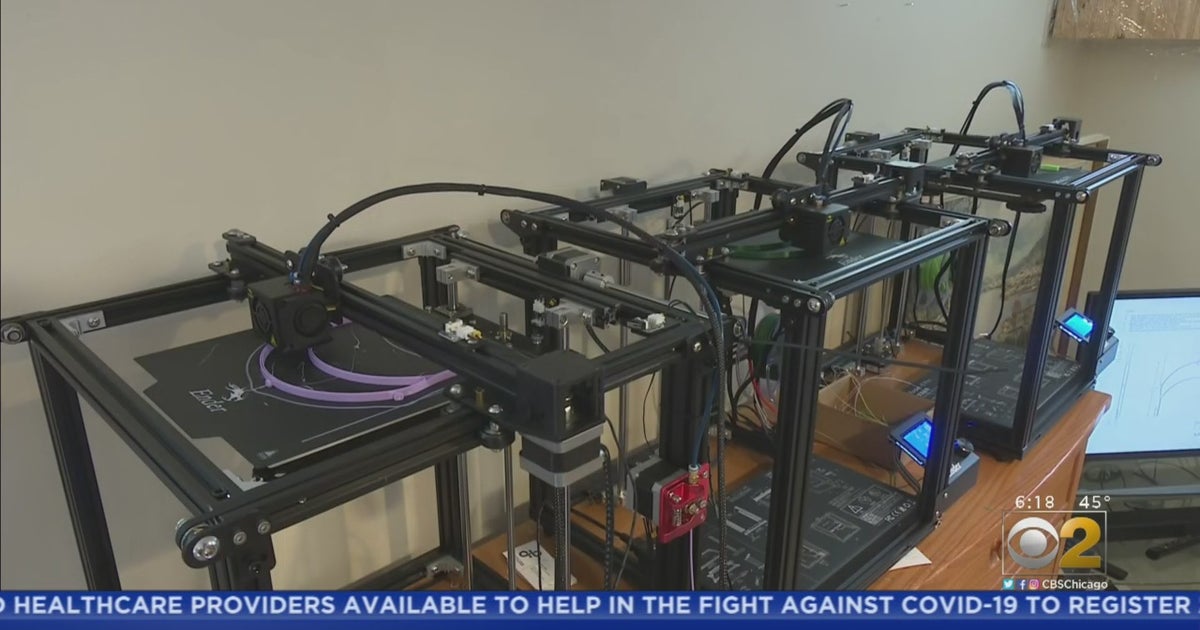 Printing Out A Solution For The COVID-19 Problem - CBS Chicago