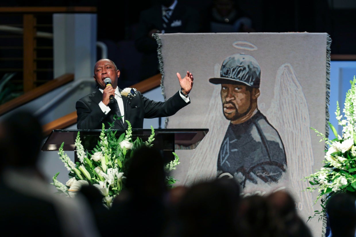 Funeral service honors George Floyd in his hometown of Houston