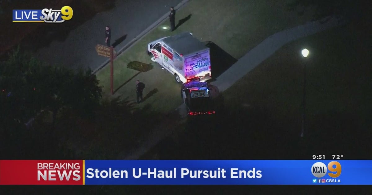Pursuit Of Suspected Stolen U Haul Truck Ends In Long Beach 2 In