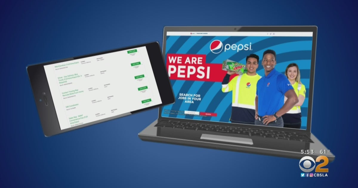 Pepsi Co. Hiring About 50 Positions Across Southland - CBS Los Angeles