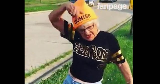 Rapping granny goes viral - CBS News