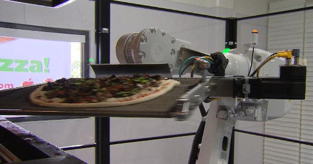 Robotic pizza restaurant opens in California - CBS News