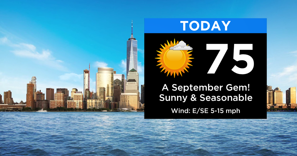 New York Weather: CBS2's 9/20 Monday Morning Forecast - CBS New York
