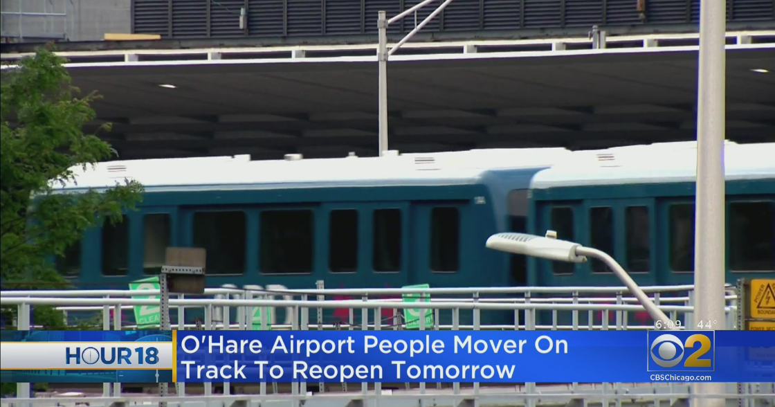 O'Hare People Mover To Start Running Again Wednesday, Years Behind ...