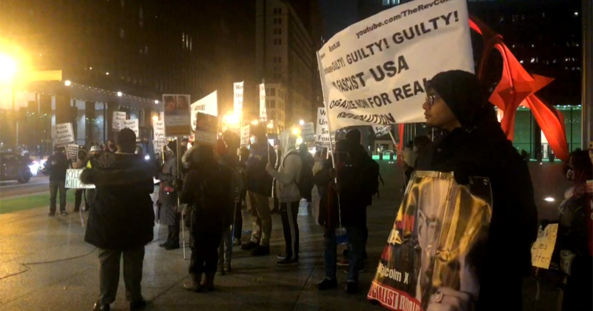 Protesters March Downtown In Wake Of Kyle Rittenhouse Acquittal - CBS ...